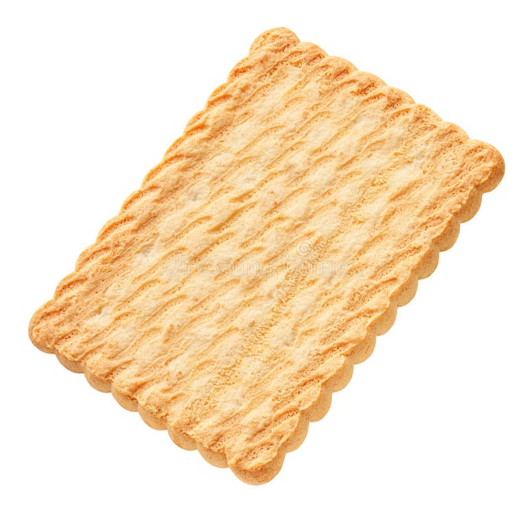 Flying Biscuit Cookies Isolated on White Background. Rectangular ...