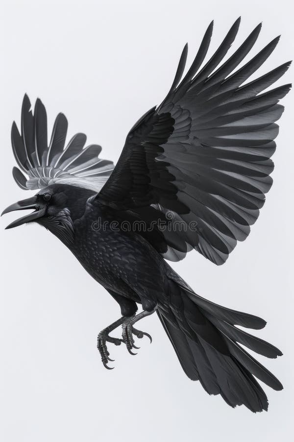 422 Black Crow Flight Spread Wings Stock Photos - Free & Royalty-Free ...