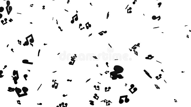 Flying Black Pianos on White Background. Stock Footage - Video of music ...