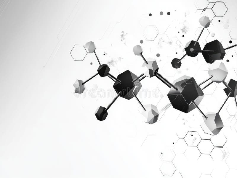 Flying Black and White Cubes Stock Photo - Image of abstract, shifting ...