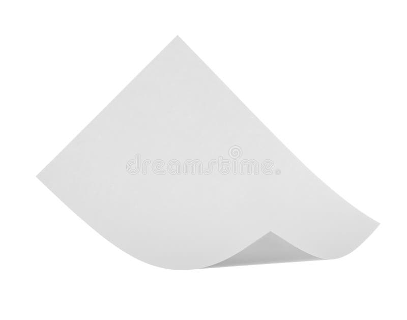 Blank Paper Brochure Isolated on White. Mockup for Design Stock Image ...