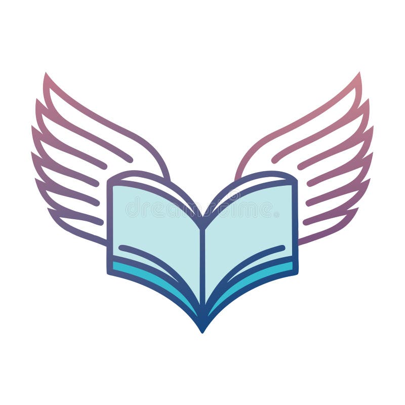 Flying Book: Conceptual Illustration of Knowledge, Education, and ...