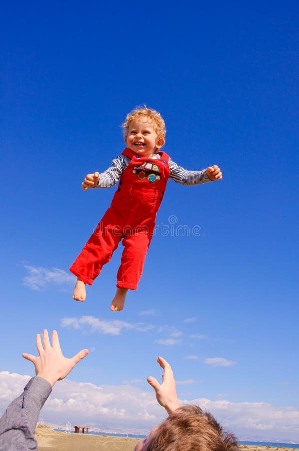 Flying boy stock image. Image of catch, high, attractive - 11432289