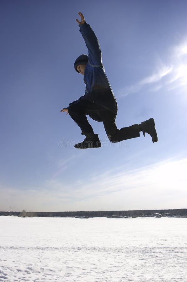 Flying boy stock photo. Image of cloud, blue, view, danil - 786280