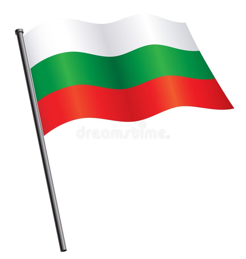 Flag of Bulgaria. National Symbol, Vector Illustration Stock Vector ...