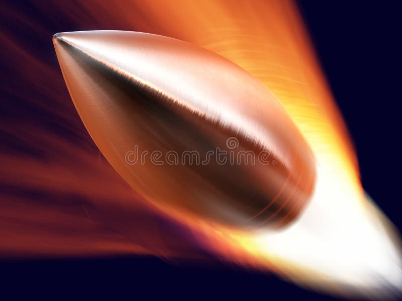 Flying Bullet Logo Isolated on a White Background Stock Vector ...