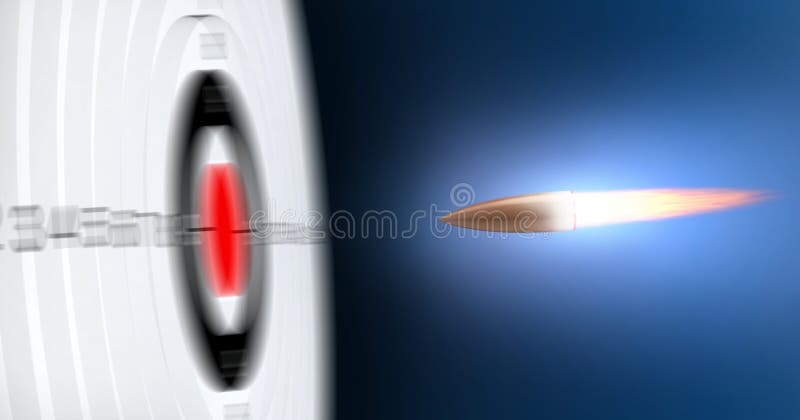 Flying bullet stock illustration. Illustration of ammo - 50149458