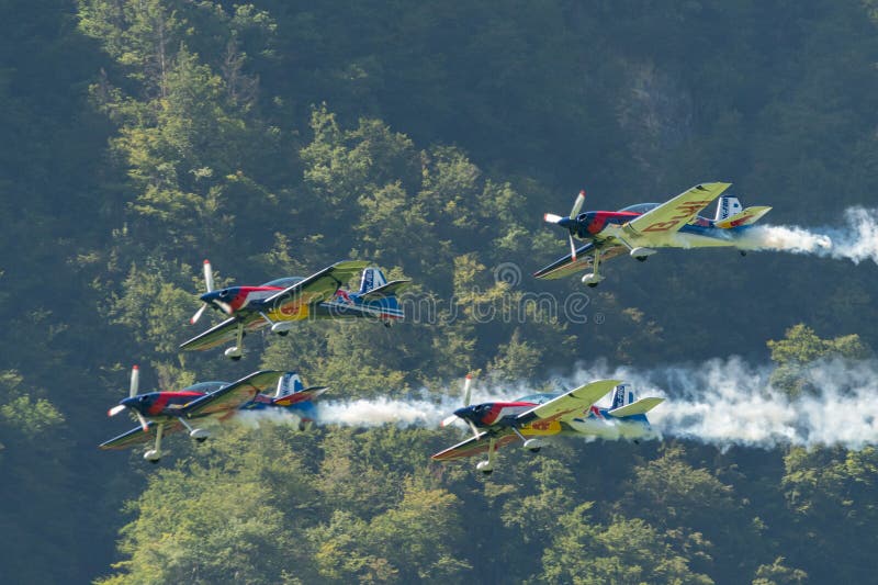 The Flying Bulls in Mollis in Switzerland Editorial Image - Image of ...