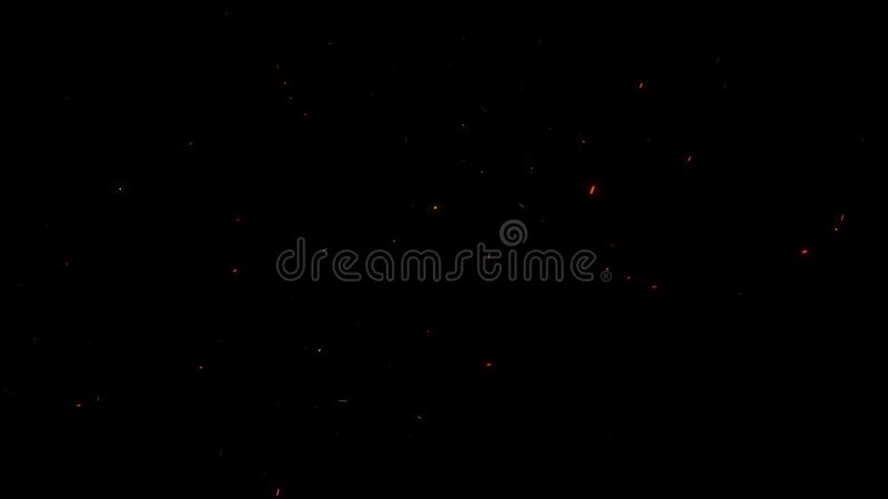 Flying Burning Ashes Over Fire 1920x1080 Stock Footage - Video of dark ...