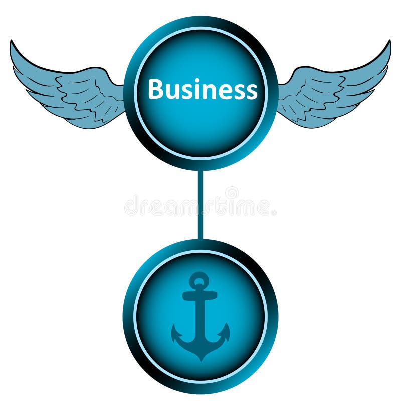 Winged Anchor Stock Illustrations – 64 Winged Anchor Stock ...