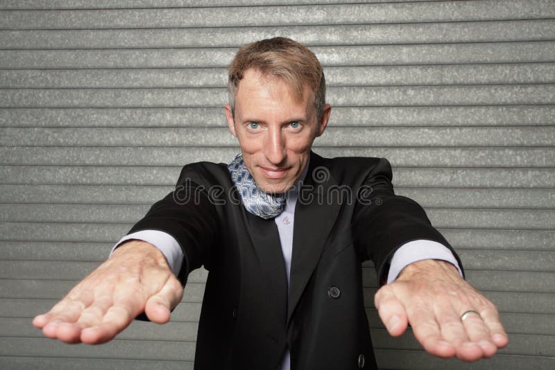 Flying businessman stock image. Image of flash, fifties - 9984325