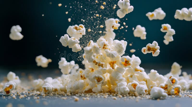 Popcorn Explosion, Generated Ai Image Stock Illustration - Illustration ...