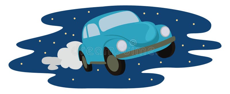 Flying Car , Illustration, Vector Stock Vector - Illustration of ...