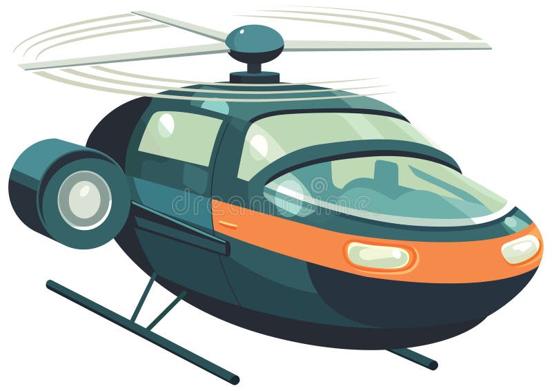Flying Car on White Flat Design Stock Vector - Illustration of creative ...