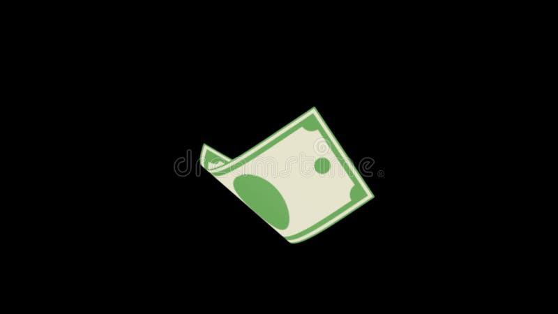 Flying Cartoon Dollar Bill, HD Animation Stock Video - Video of ...