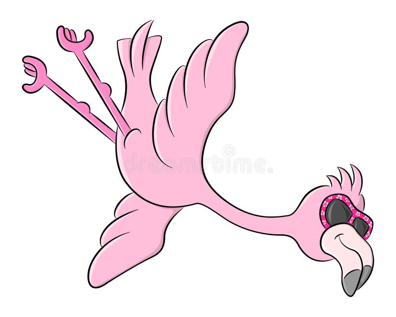 Cartoon flamingo vector stock vector. Illustration of tropic - 142313106