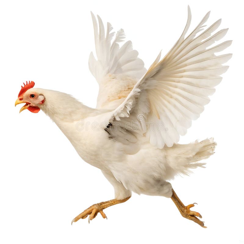 Flying Chicken stock illustration. Illustration of wings - 356421857