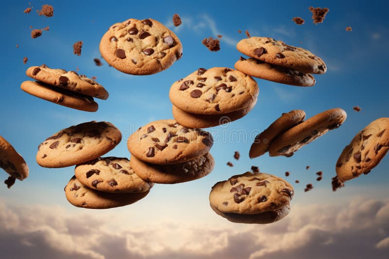 Flying Cookies Stock Illustrations – 505 Flying Cookies Stock ...