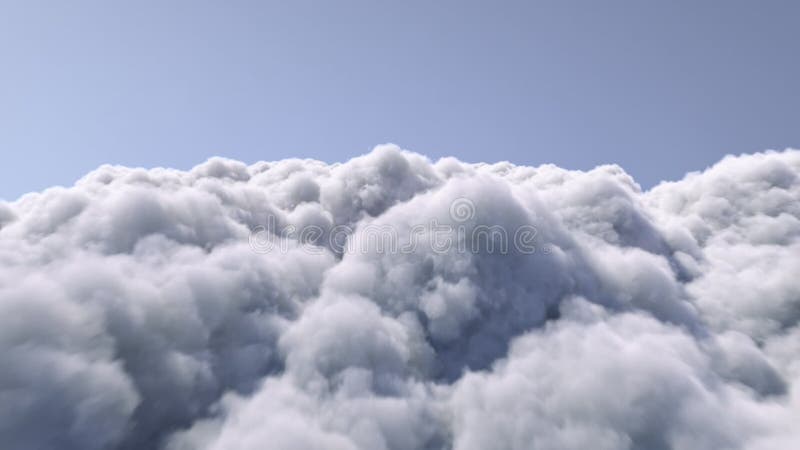 Flying through the Cinematic Clouds Background Loop Stock Footage ...