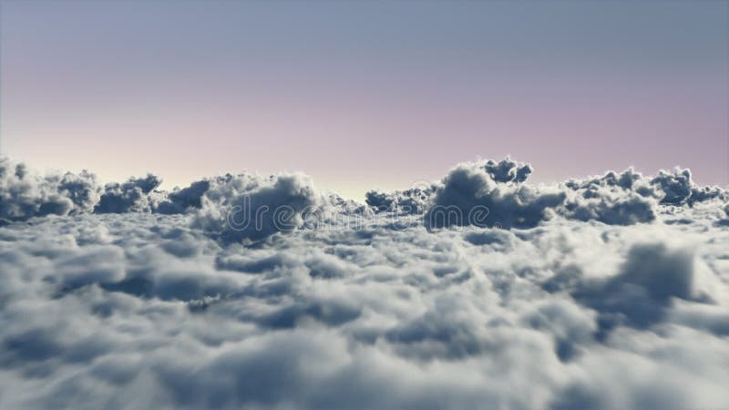 Flying through the Cinematic Clouds Background Loop Version 03 Stock ...
