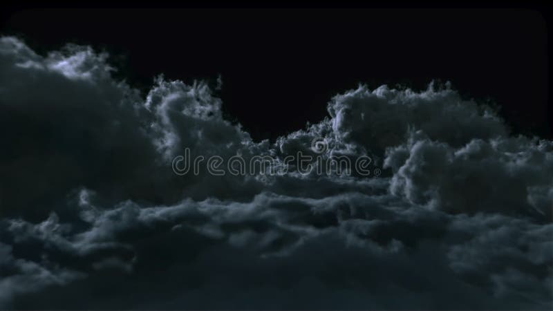Flying through the Cinematic Night Clouds Background Loop with Alpha ...