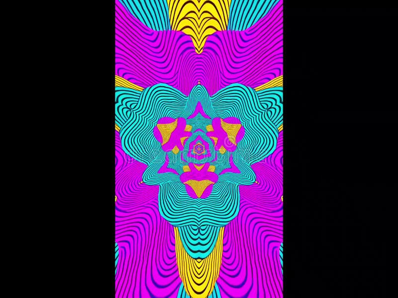 Flying through a Circle Optical Illusion Creates an Abstract Visual ...