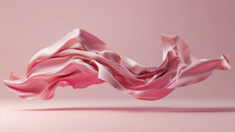 Flying Cloth for Product Display in Beauty Fashion. Rendering in 3D ...