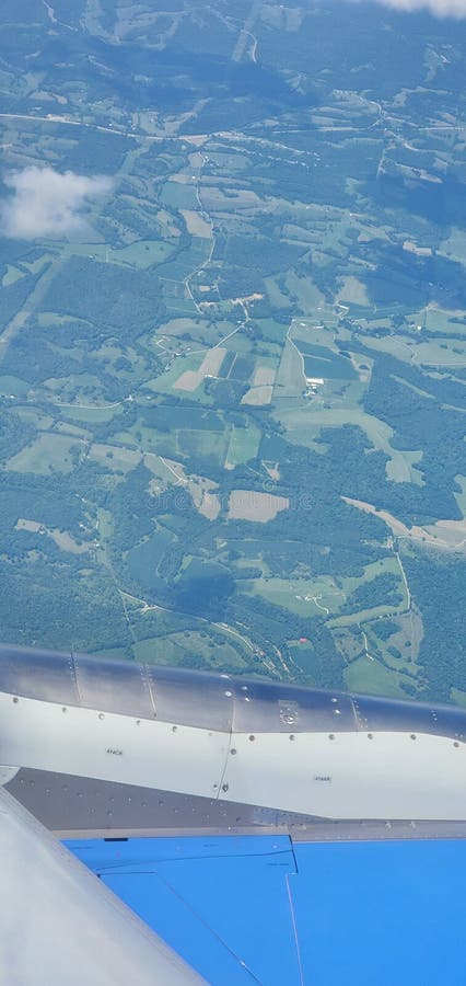 Flying Clouds the Ground Areal View Stock Image - Image of arctic, blue ...