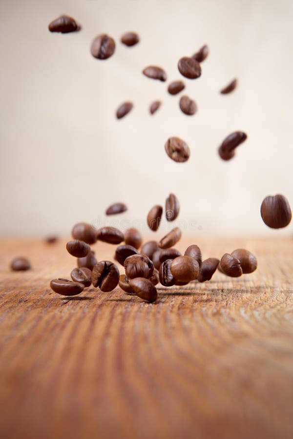 Flying coffee beans stock photo. Image of close, flyin - 29341892