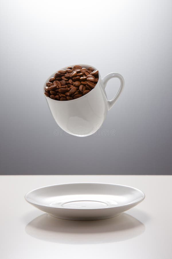 Flying coffee stock image. Image of studio, flying, drink - 42938983