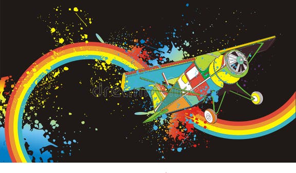 Flying Concept Illustration Stock Illustration - Illustration of ...