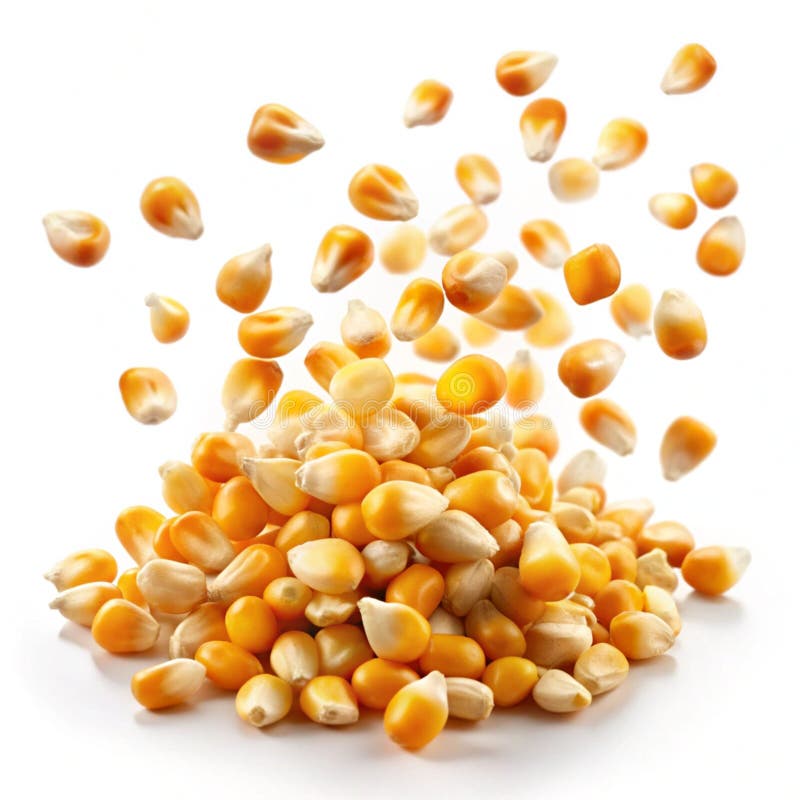 Flying corn seeds stock illustration. Illustration of crop - 360427057