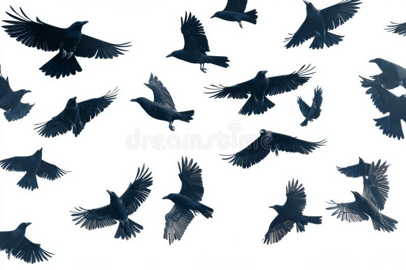 Flying Crows Png