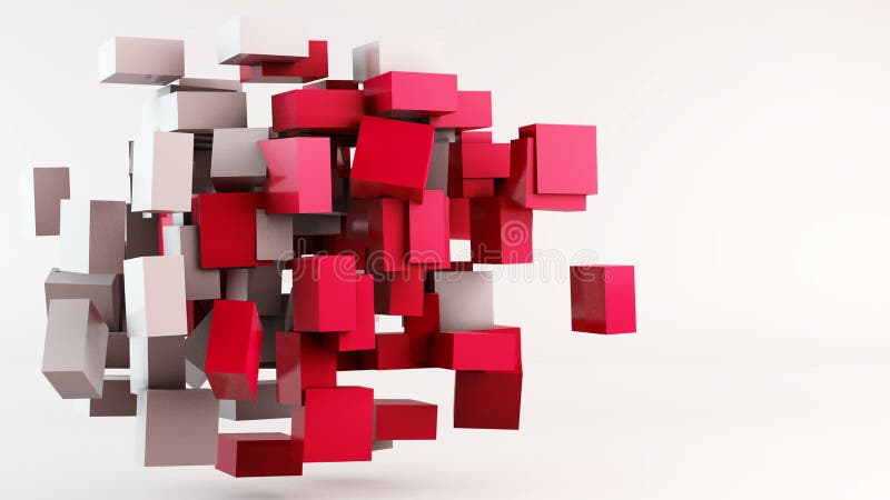 Flying Cubes Animation Background Stock Video - Video of flying, clean ...