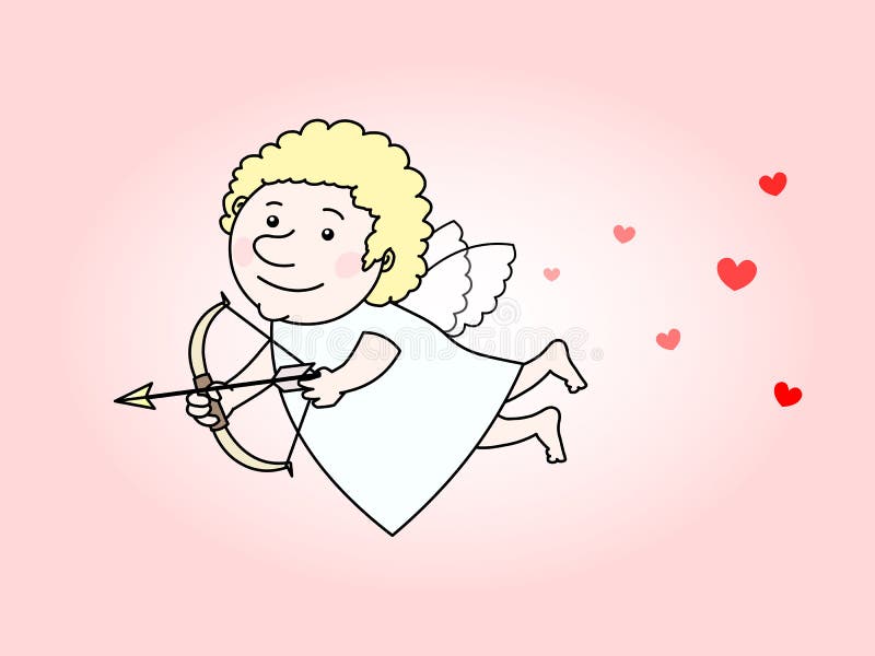 Cupid stock vector. Illustration of cherub, matchmaking - 7444027