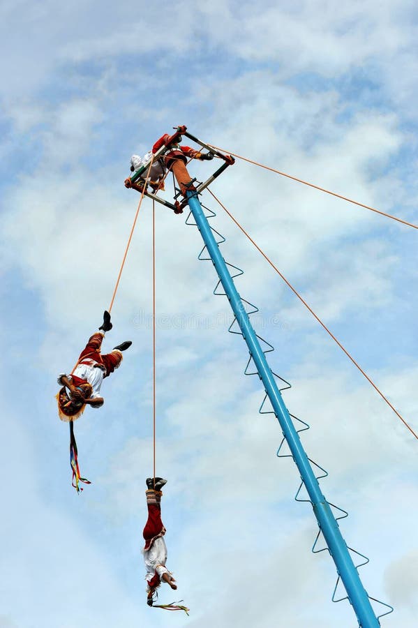 Flying Dancers at Tulum Mexico Editorial Image - Image of exotic, dance ...