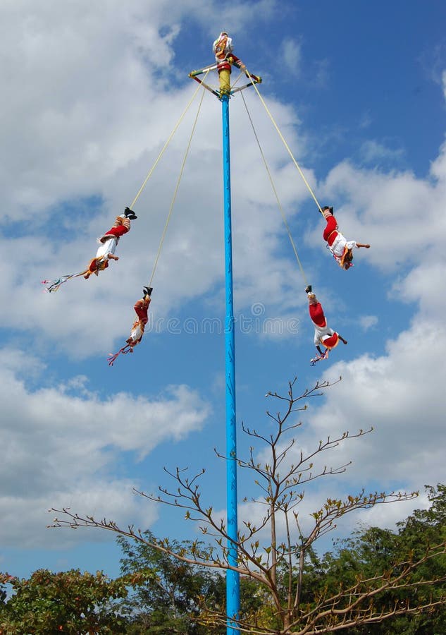 Flying Dancers at Tulum Mexico Editorial Image - Image of mexico ...