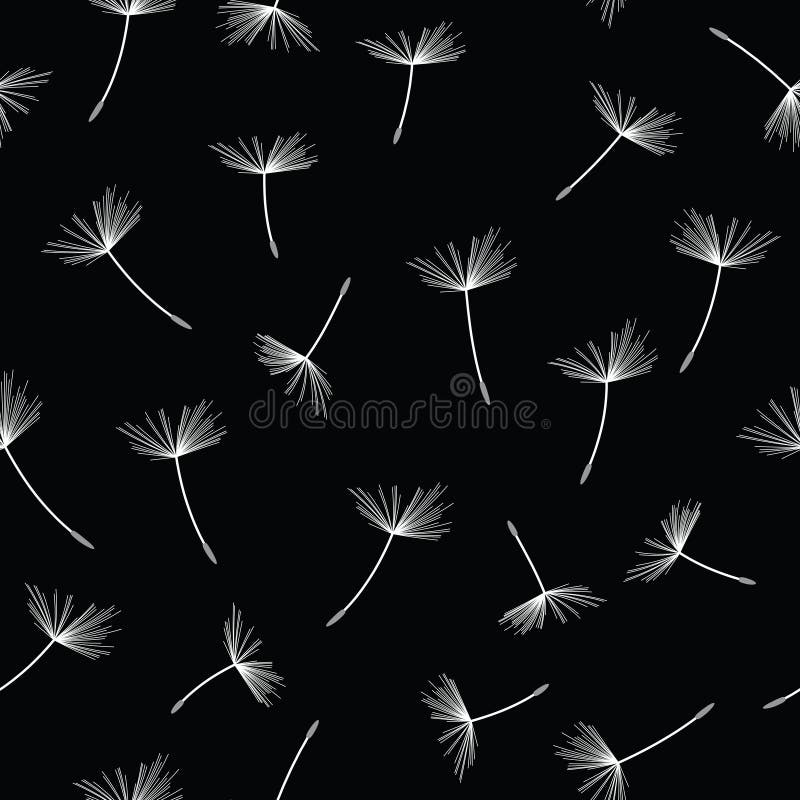 Dandelion seamless pattern stock vector. Illustration of decor - 21558300
