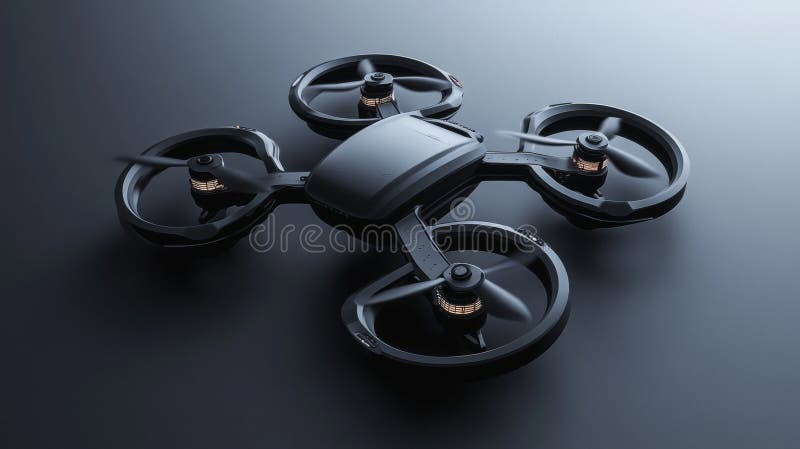 Flying in a Dark 3D Render, the Concept Assault Fighter and Gunship is ...