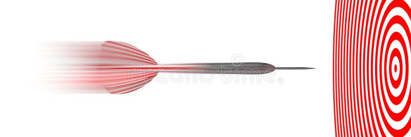 Flying dart stock illustration. Illustration of pieces - 58265548