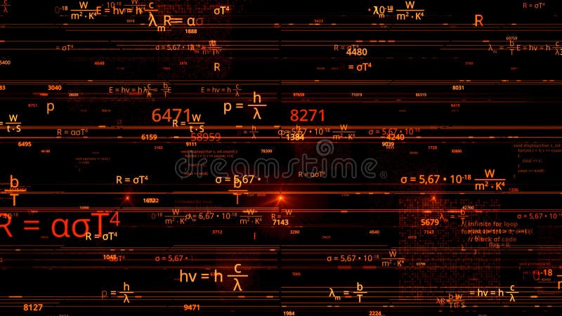 Flying through Different Mathematical Formulas, Concept of Science and ...