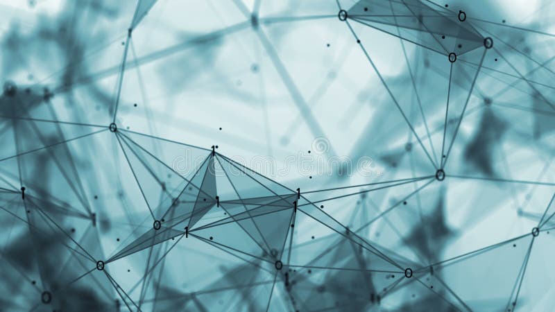 Flying through Digital Binary Polygon Plexus Data Networks Stock Video - Video of animation ...