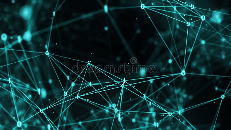 Flying through Digital Binary Polygon Plexus Data Networks Stock Video - Video of hitech, lines ...