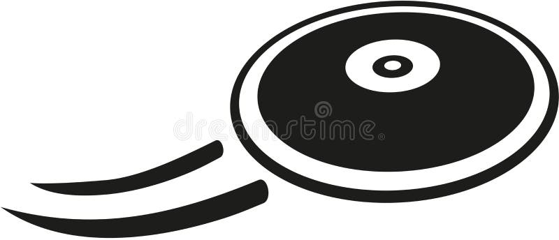 Flying discus stock vector. Illustration of throw, isolated - 85852095