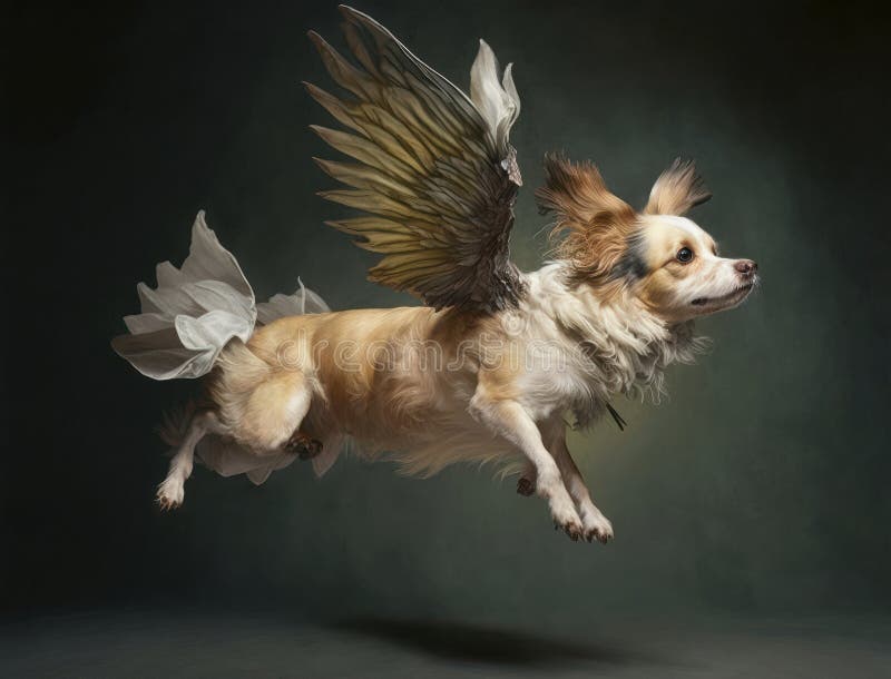 Flying Dog Wings Stock Illustrations – 697 Flying Dog Wings Stock ...