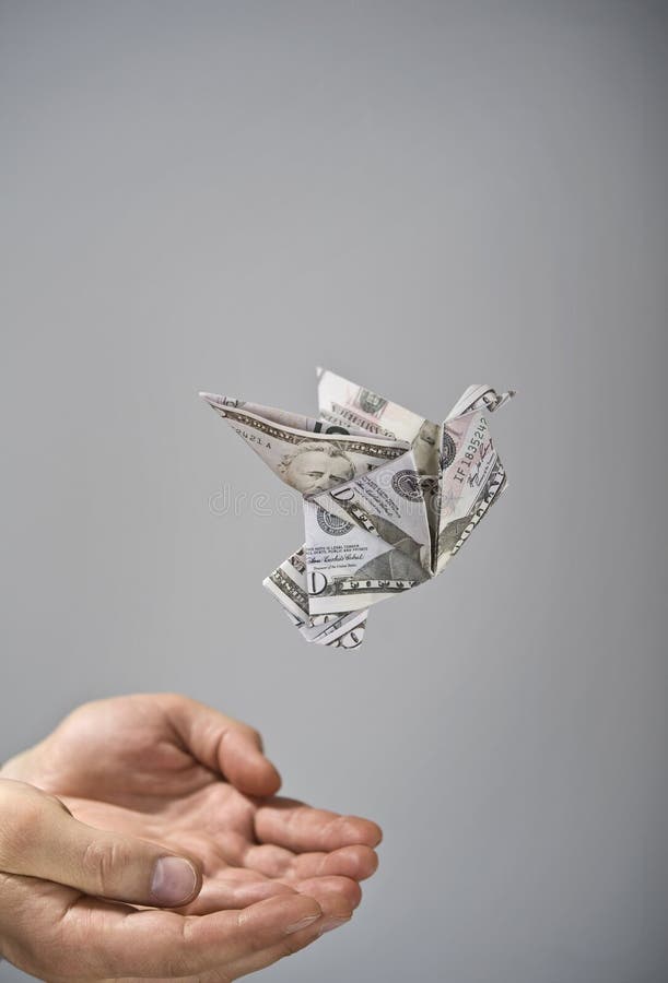 Flying dollar stock photo. Image of origami, studio, growth - 23825644