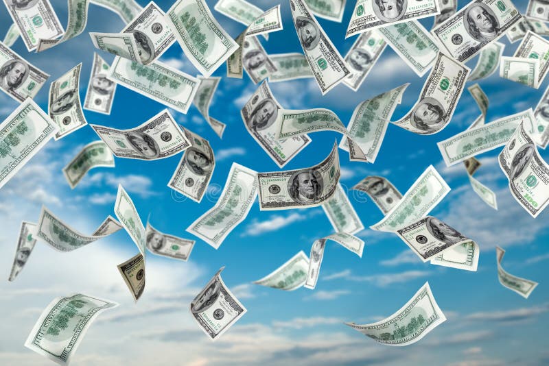 Flying Dollars stock photo. Image of concept, american - 35621164