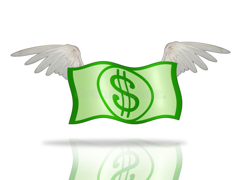 Flying Dollars Stock Images - Image: 6373904
