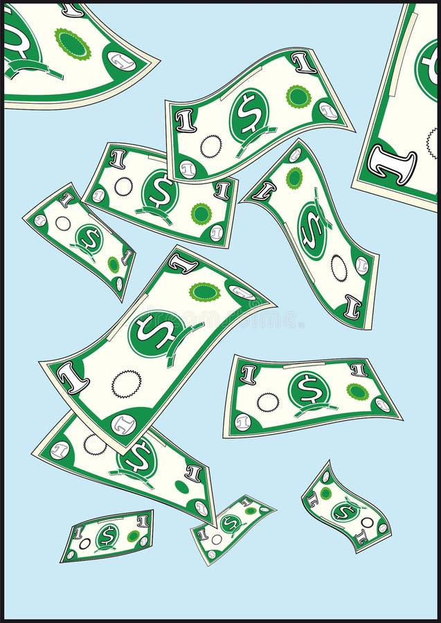 Flying Dollars Vector Stock Illustrations – 866 Flying Dollars Vector ...