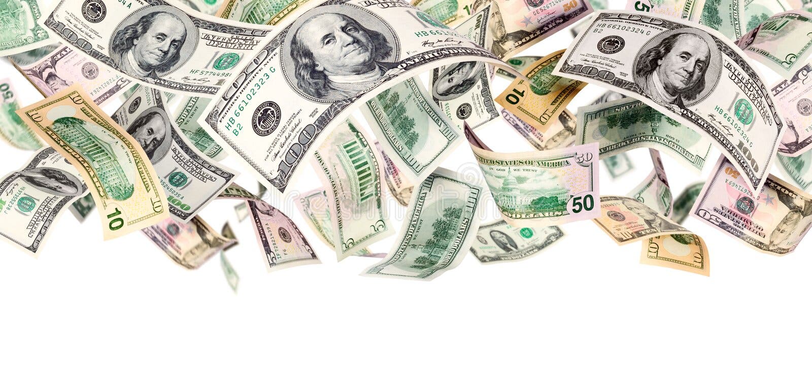 Flying dollars stock photo. Image of cash, paper, american - 11107184